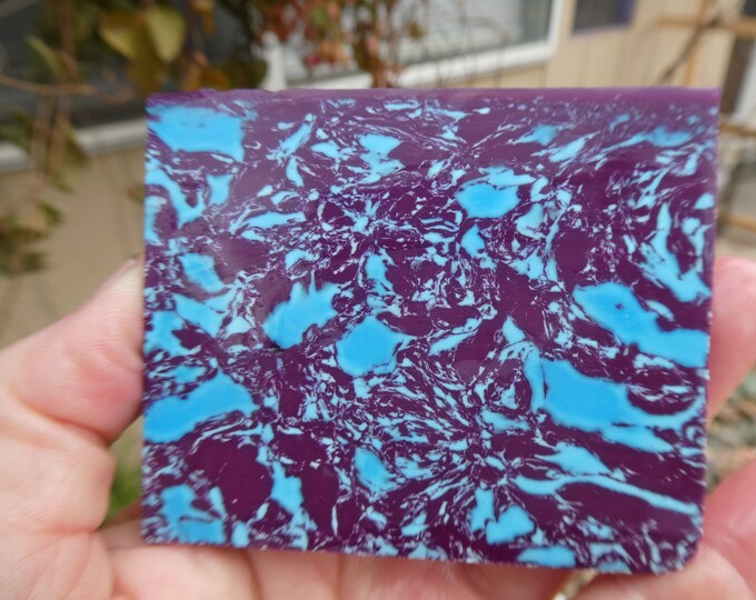 Purple Swirl Turquoise, Man Made Slab, Lapidary, Cabochon, Craft Supply ...
