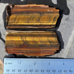 Tiger Iron Slabs, Set of Two, 2 Slabs of Tiger Iron SL-20 - Etsy