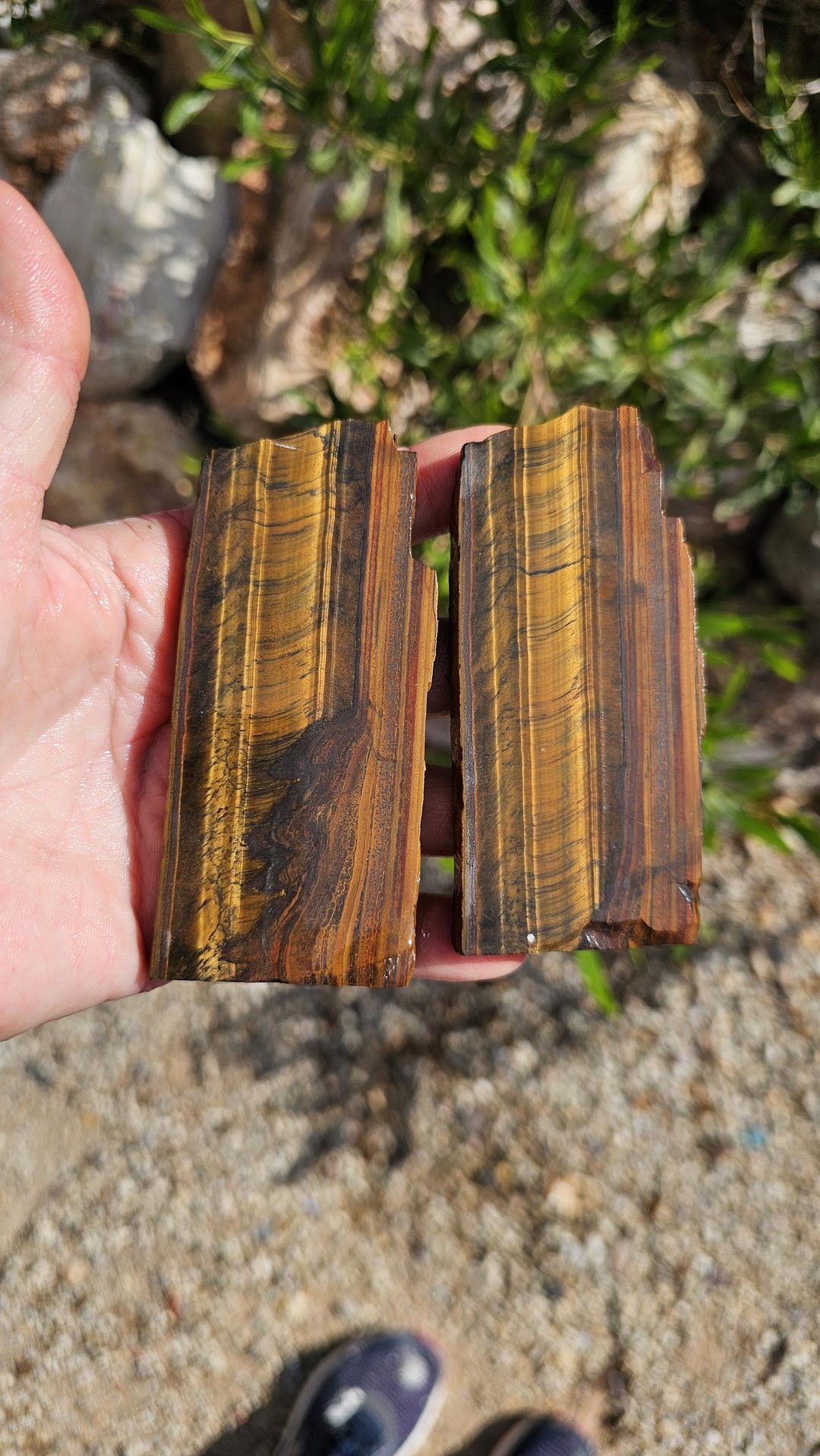 Tiger Iron Slabs, Set of Two, 2 Slabs of Tiger Iron SL-22 - Etsy