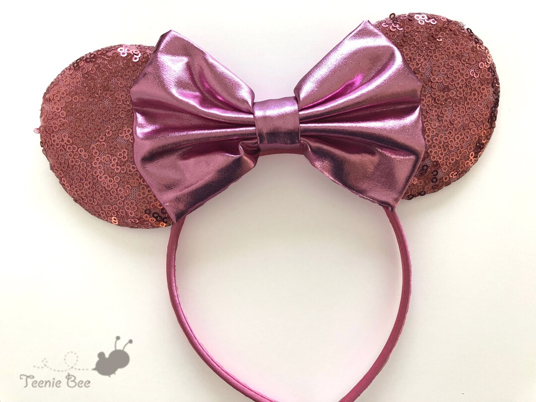 Pink Disney Ears Pink Sequin Ears Disney Ears Adult Ears - Etsy