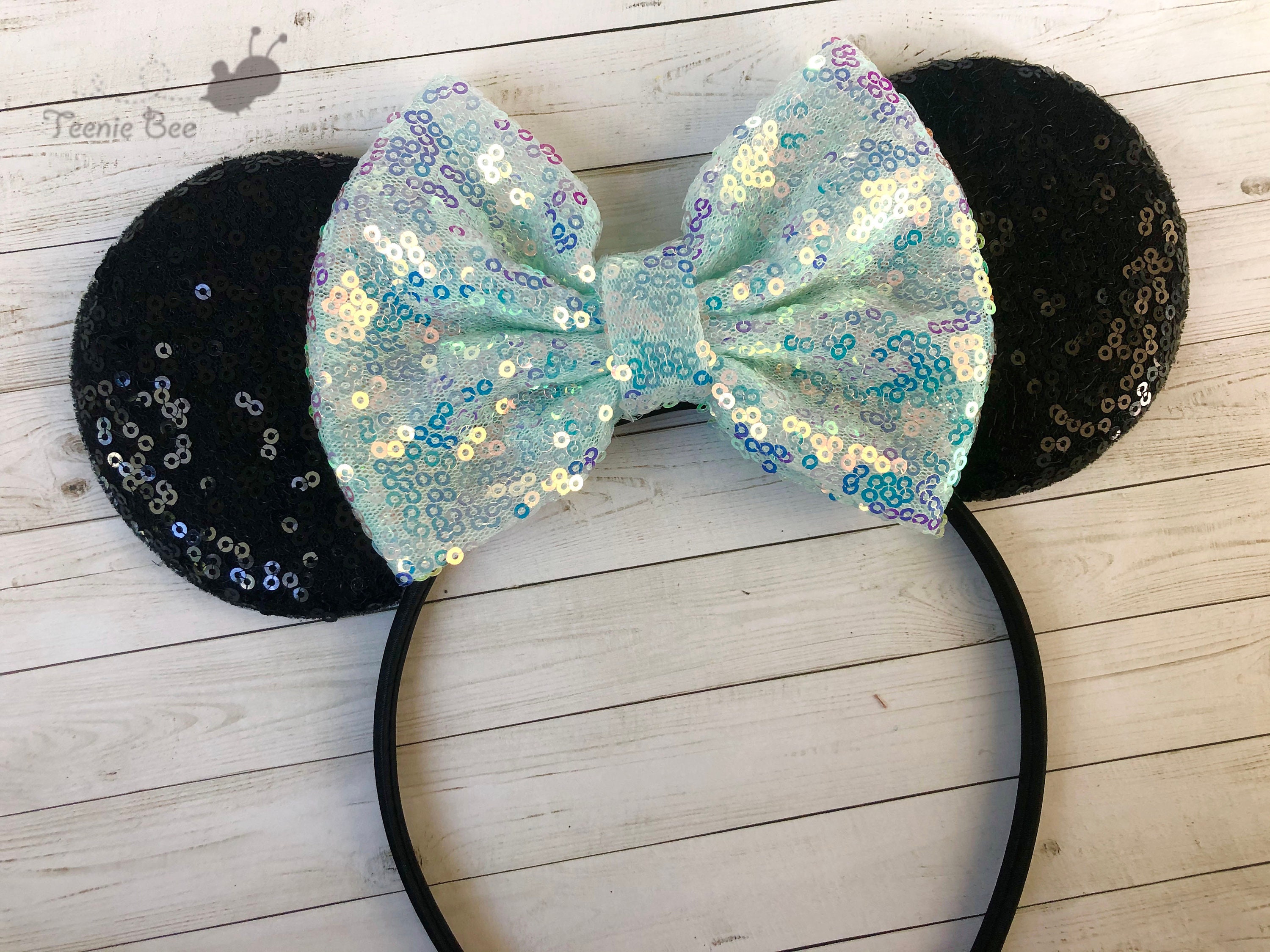 Disney Ears Orejas azules de Disney Orejas de Mickey - Etsy España