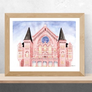 Cincinnati Music Hall Watercolor Painting - Etsy