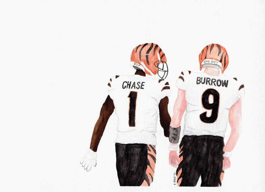 Cincinnati Bengals Watercolor Painting - Etsy