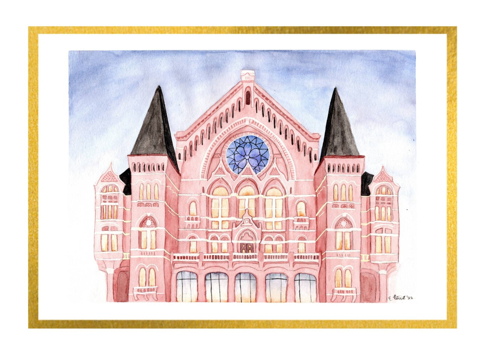 Cincinnati Music Hall Watercolor Painting - Etsy