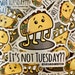 It’s Not Tuesday?? Sad Taco Cartoon Sticker - Etsy