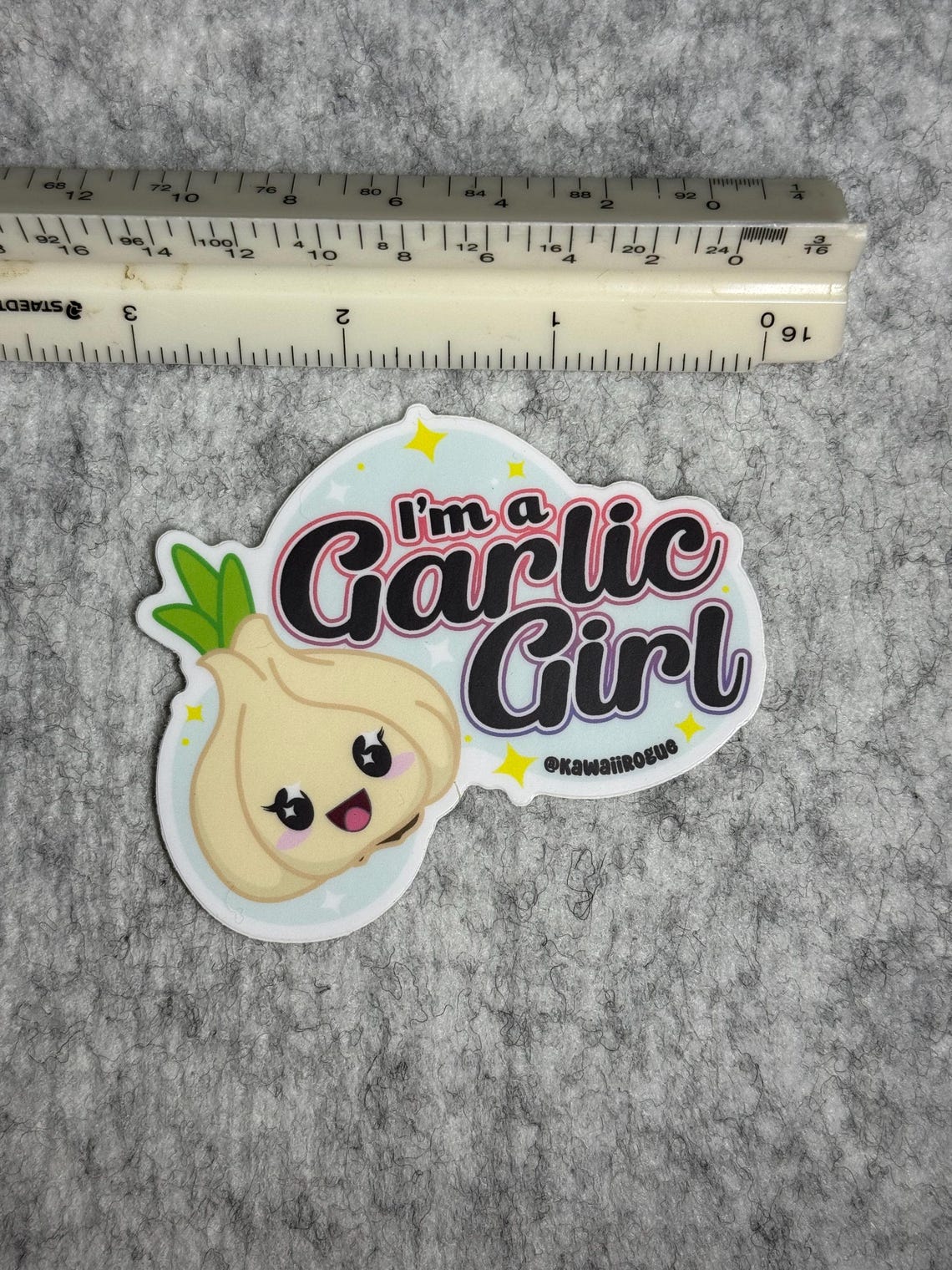 Garlic Girl Sticker – Cute Kawaii Foodie Decal (3 Inch) - Etsy
