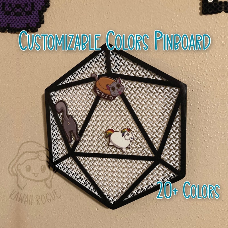 D20 Enamel Pin - Etsy