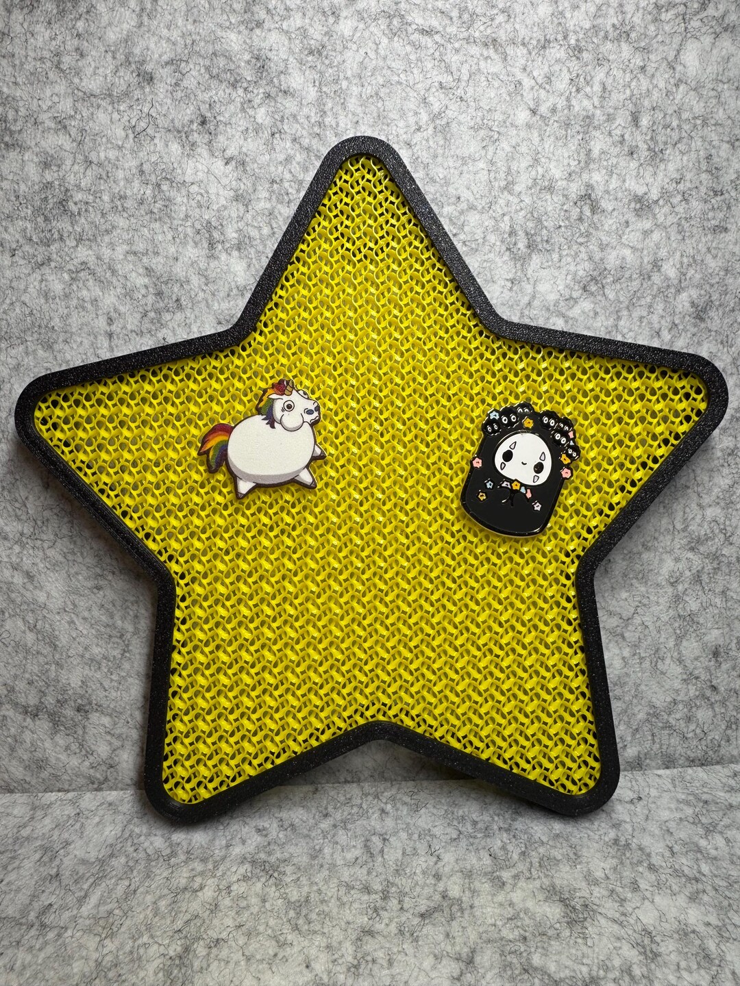 Customizable Colors Star Shaped Enamel Lapel 3D Printed Pinboard - Etsy