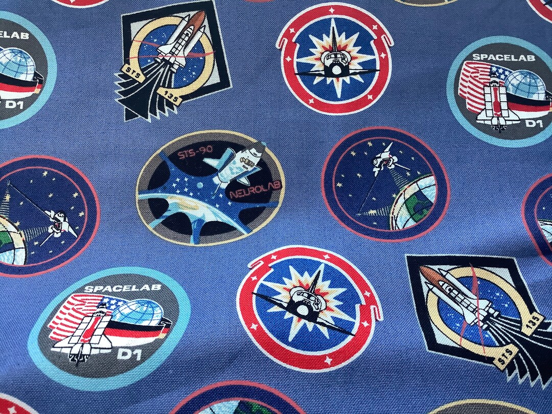 NASA 1/4 Yard Cotton Fabric Outer Space, Astronaut - Etsy