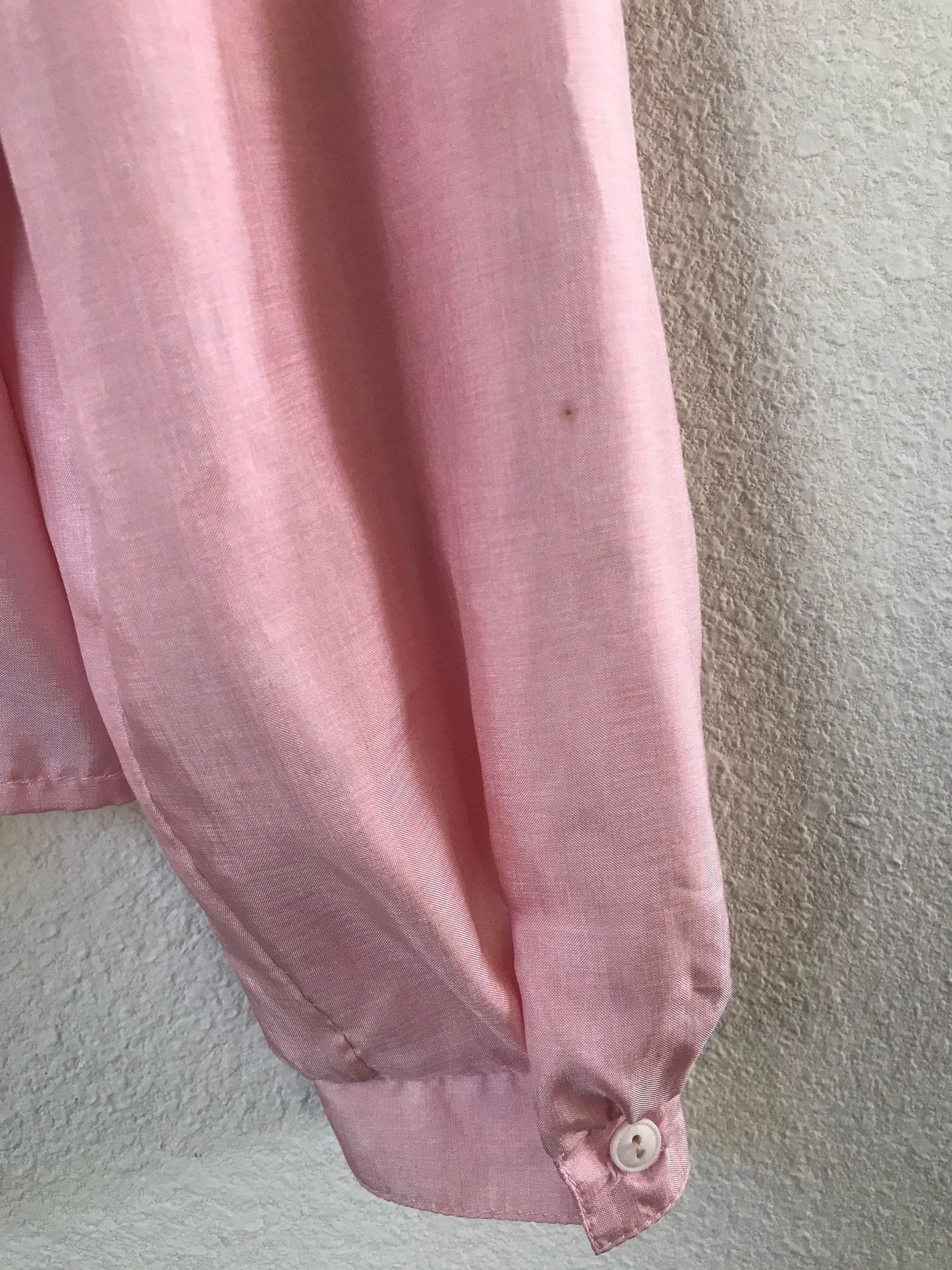 90s Pink Retro Waitress Convertible Blouse - Etsy