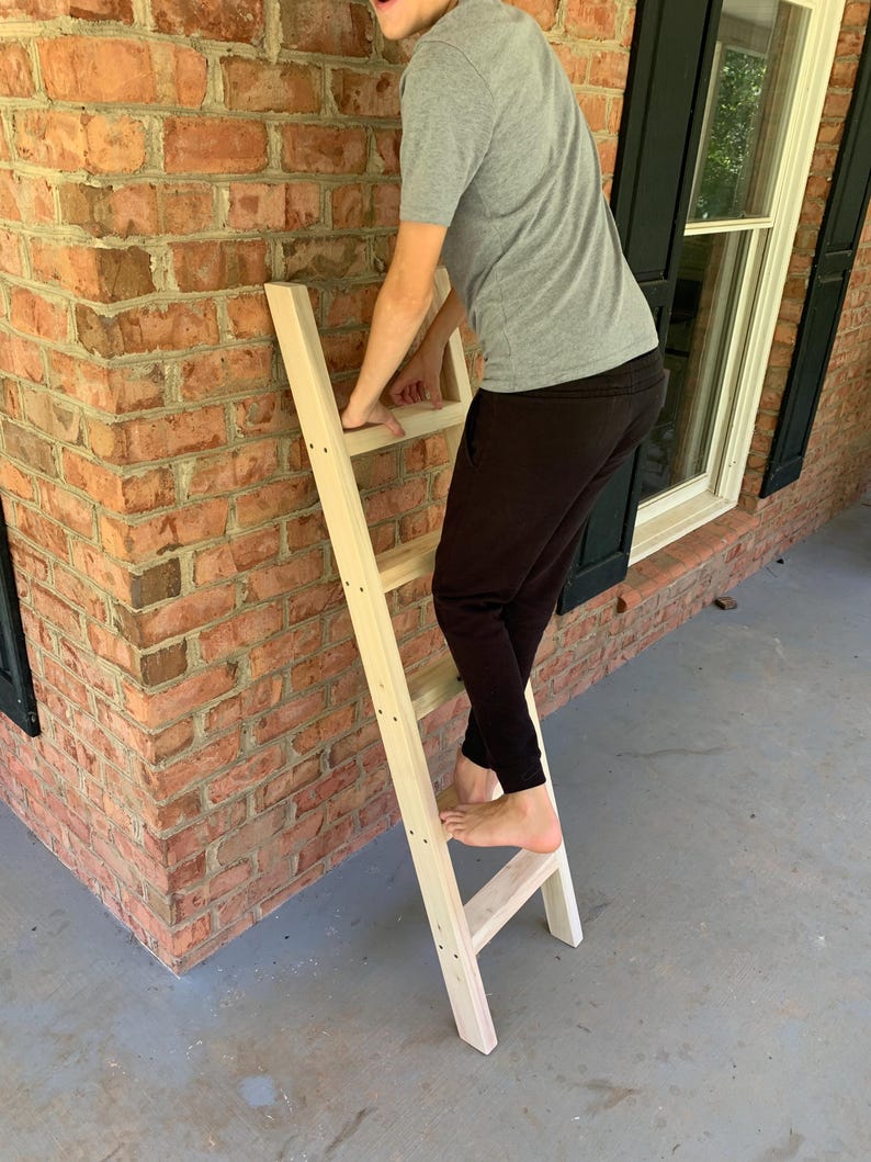 Angled Poplar Ladder - Etsy