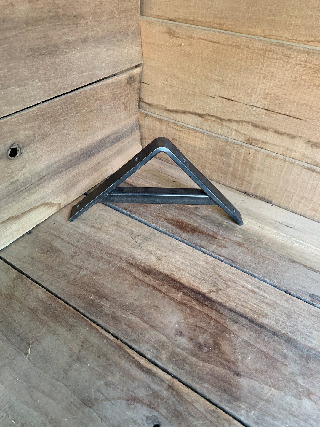 Narrower 1.5" Wide Triangle Steel Shelf Brackets Mantle Brackets ...