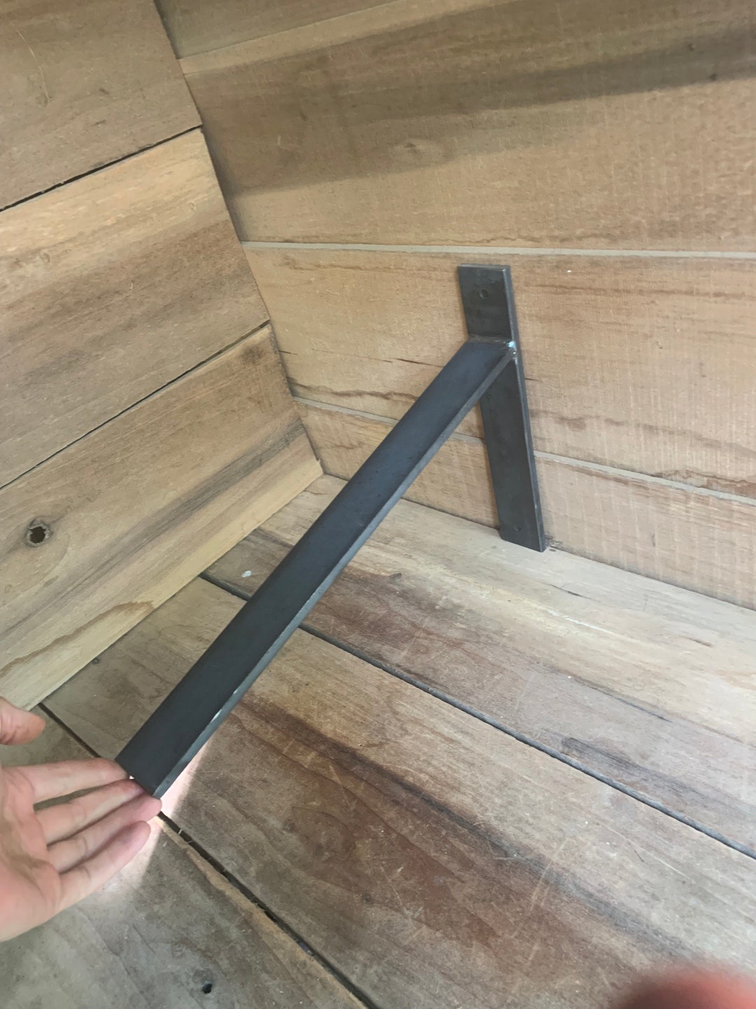 Angled Wall Mount Shelf Brackets - Custom Available - Etsy