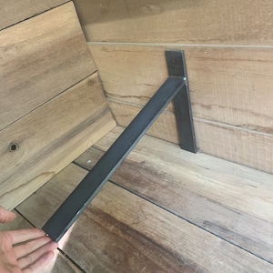 Angled Wall Mount Shelf Brackets - Custom Available - Etsy