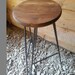 Hairpin Bar Stool Early American Top Custom Heights Available - Etsy