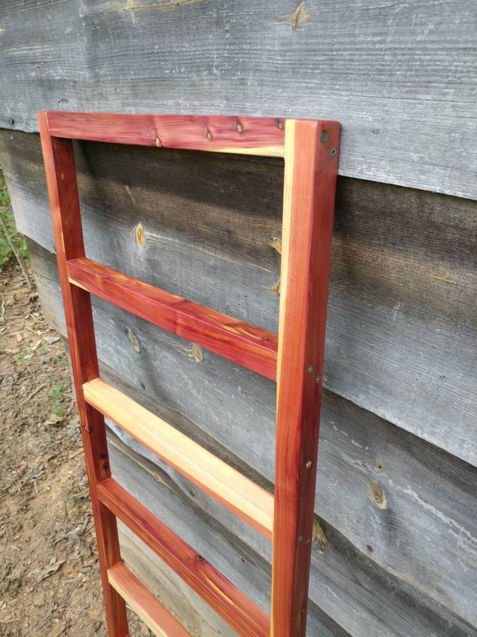 Wooden Cedar Ladder - Etsy