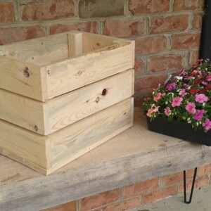 Pine Storage Box - Toy Box, Wooden Crate, Wooden Toy Box, Rustic Wooden ...