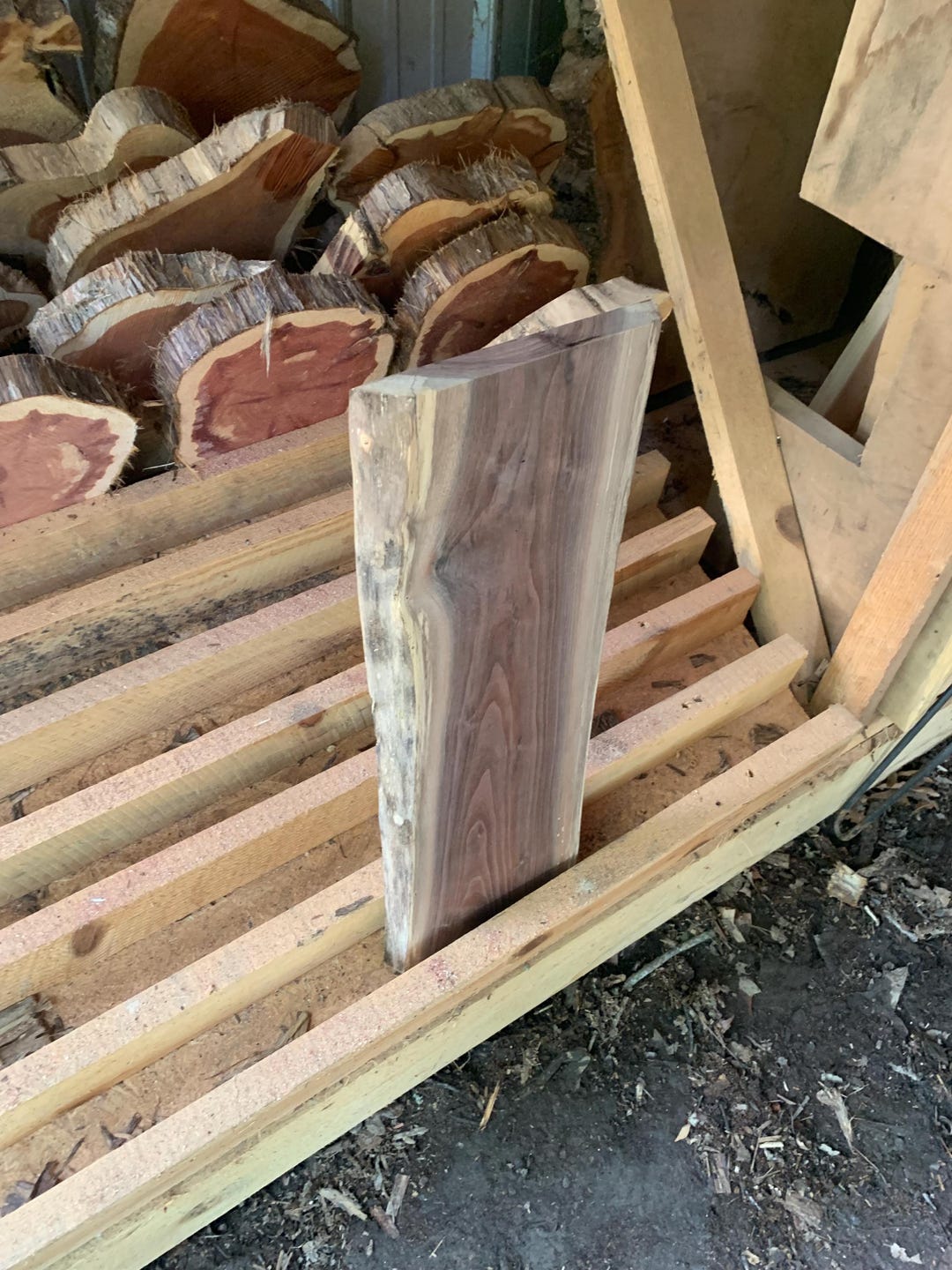 Planed Walnut Planks Live Edge - Etsy