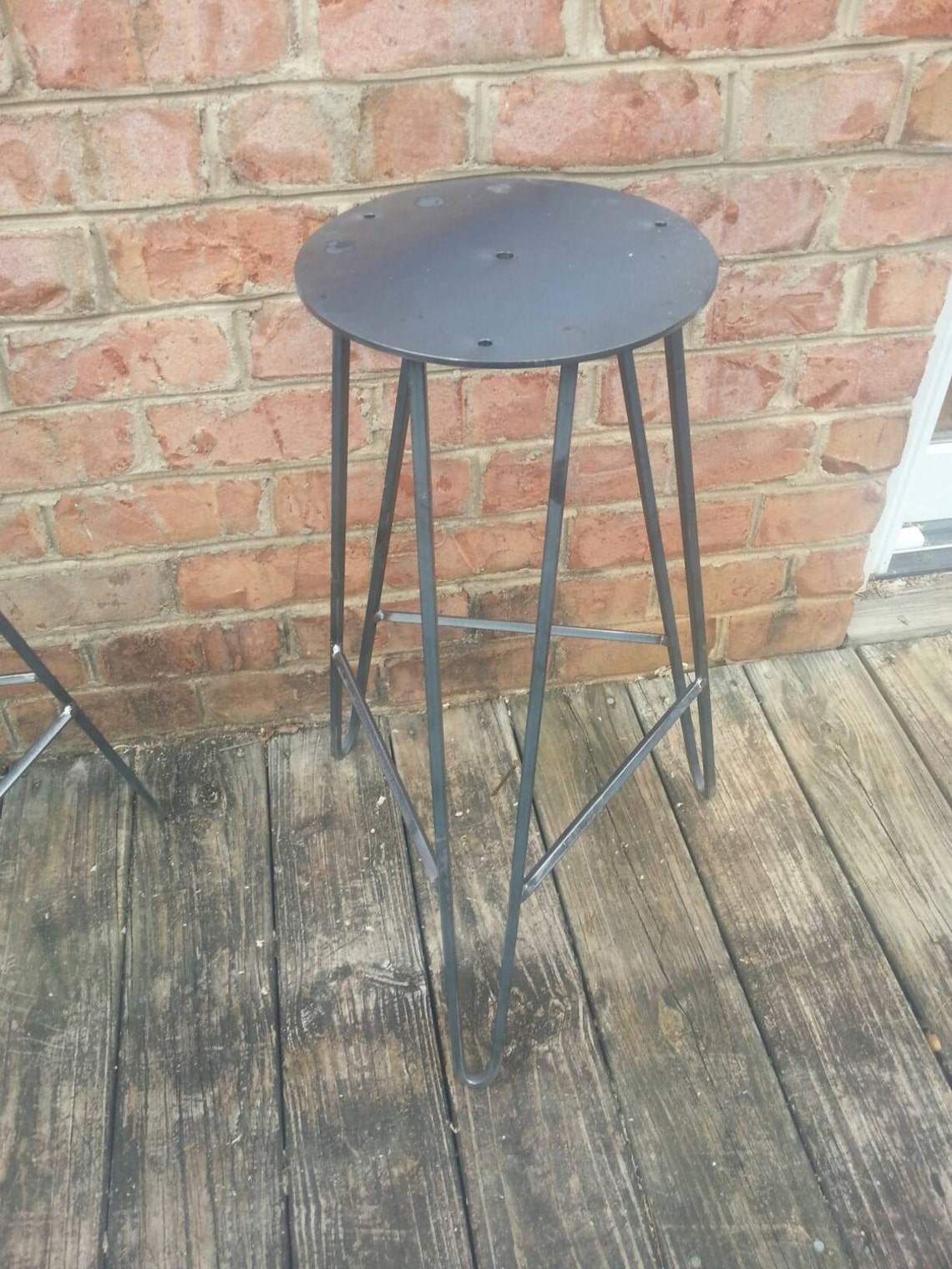 Discounted Bulk Sets of Raw Steel Square Bar Hairpin Bar Stool | Etsy