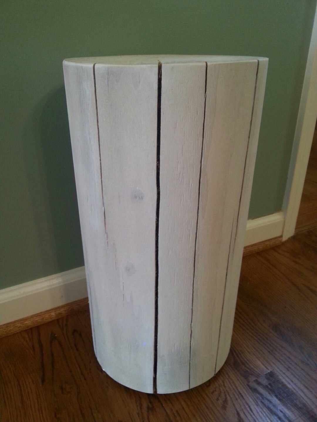 White Washed Tree Stump Table Bedside Table Sofa Table Stump Stool - 8 ...