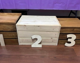 Pine Storage Box Toy Box, Wooden Crate, Wooden Toy Box, Rustic Wooden ...