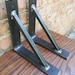 Thick 2" Wide Triangle Steel Shelf Brackets Mantle Brackets - Heavy ...