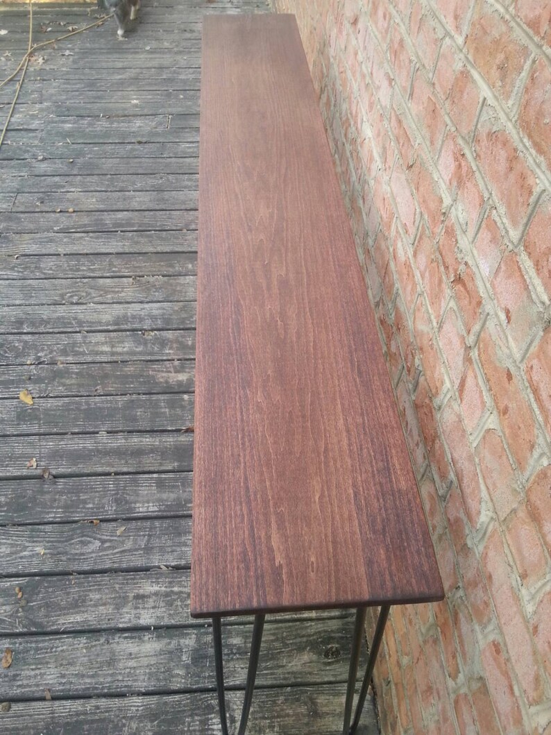 Beautiful Red Oak Stain Poplar Console Table Sofa Table With | Etsy