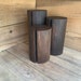 Rich Walnut Stained Stump Trio Arrangement - Etsy