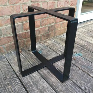 Metal Table Base - Powdercoated Black - Etsy
