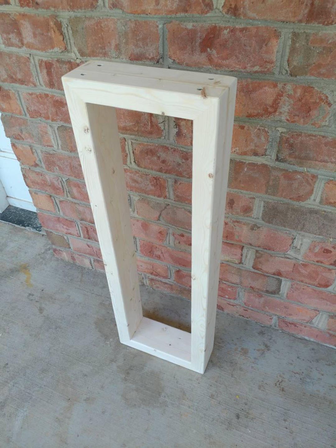 Rectangular Wooden Dining Coffee Table Leg - Bench Overhang Support - Etsy