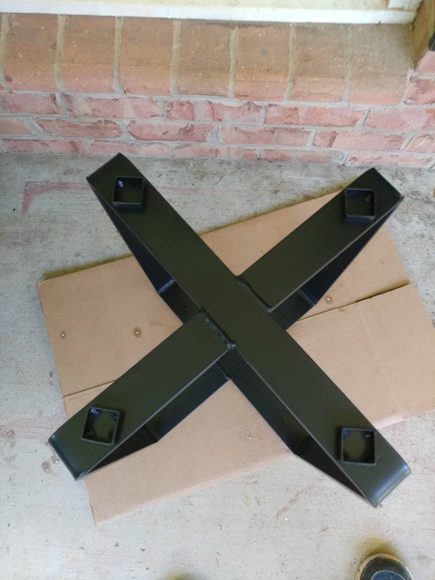 Metal Table Base - Powdercoated Black - Etsy