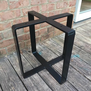 Metal Table Base - Powdercoated Black - Etsy