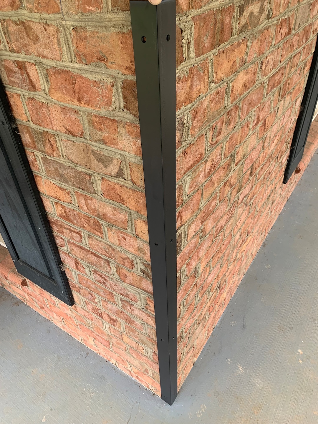 2x2 Countersunk Powder Coated Black Steel Corner Guard - Etsy