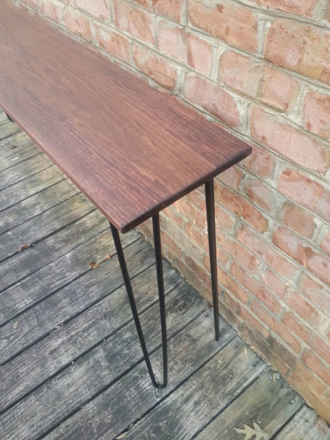 Beautiful Red Oak Stain Poplar Console Table Sofa Table With - Etsy