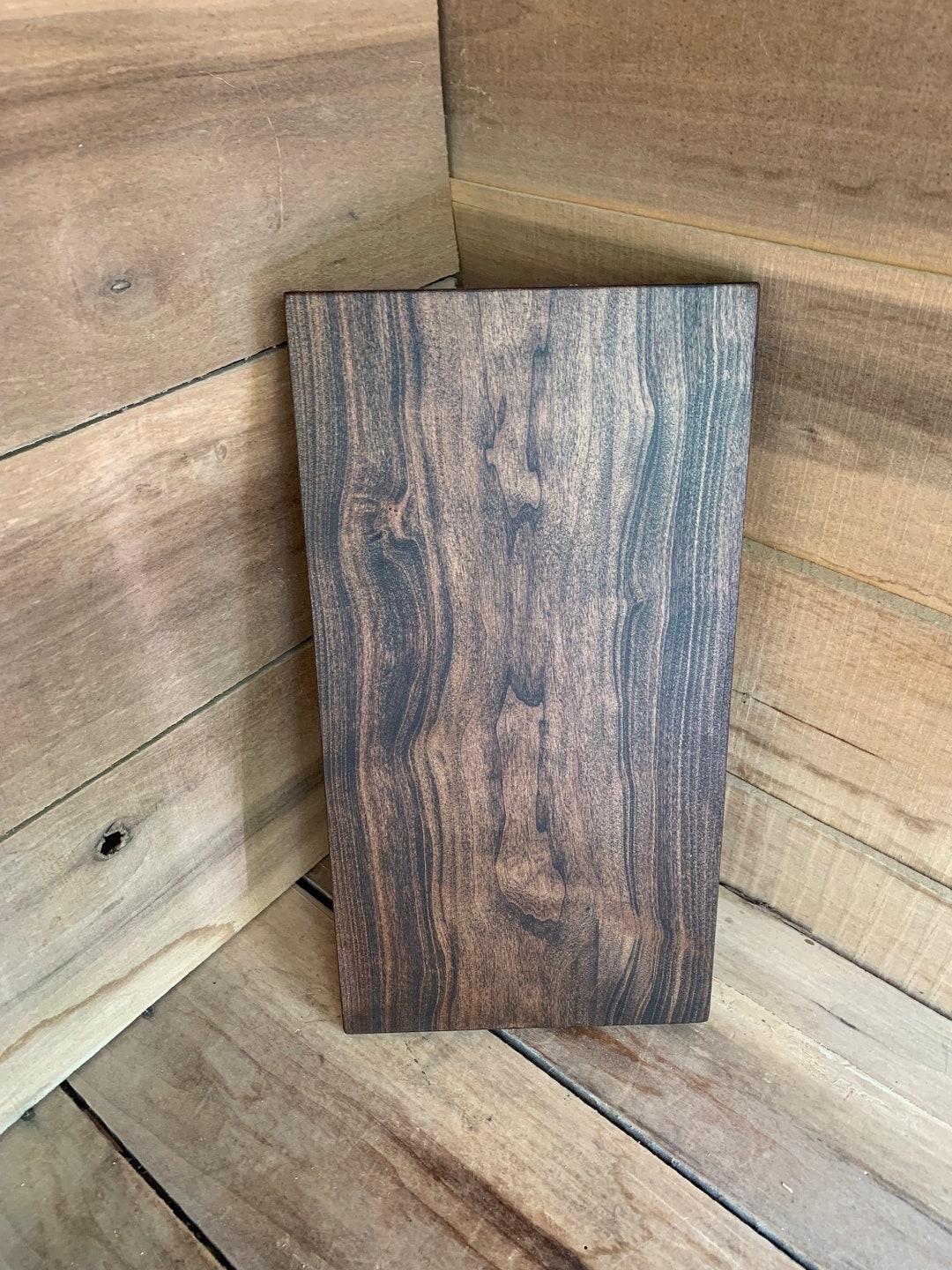 Walnut Stained Poplar Board - Etsy