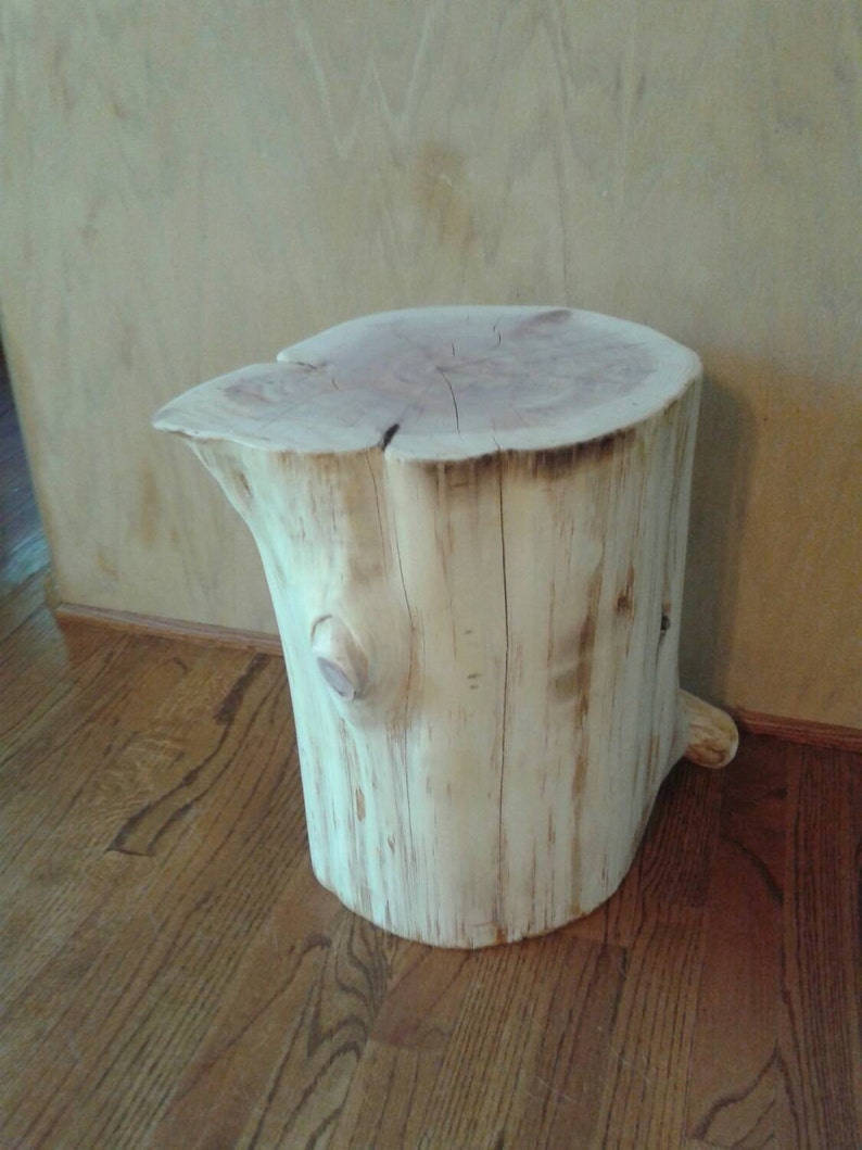 Short Fat Cedar Stump Stool Table Made From Tree Stump - Etsy