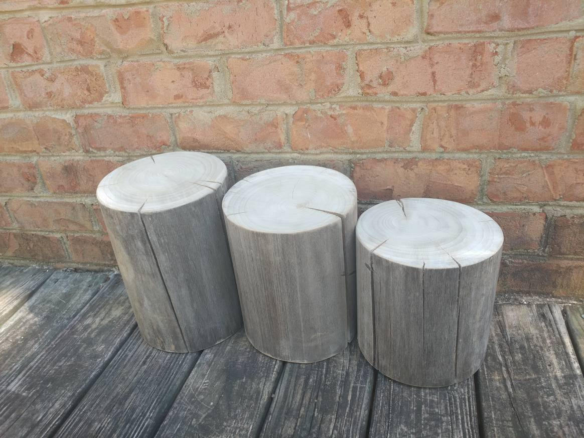 Gray Stump Trio Arrangement - Etsy