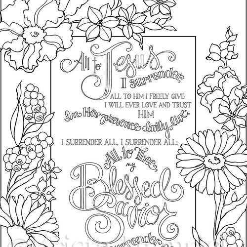 God is Our Peace Coloring Page 8.5X11 Bible Journaling Tip-in - Etsy