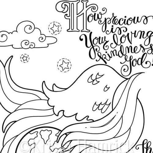 God is Our Peace Coloring Page 8.5X11 Bible Journaling Tip-in - Etsy