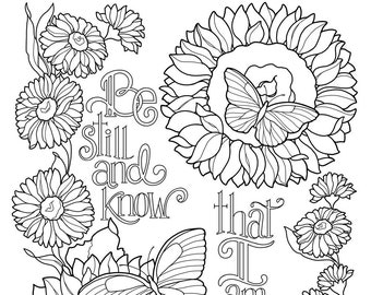Be Strong and Courageous Coloring Page 8.5X11 Bible Journaling - Etsy