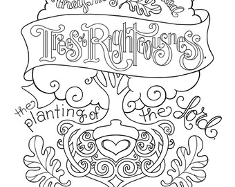 Be Strong and Courageous coloring page 8.5X11 Bible | Etsy