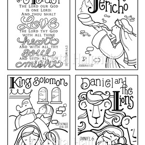 Old Testament Coloring Pages Bundle, A-Z Old Testament Coloring Pages ...