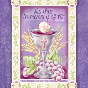 FABRIC PANEL Holy Communion Cotton Quilt Fabric Panel Overall Fabric ...