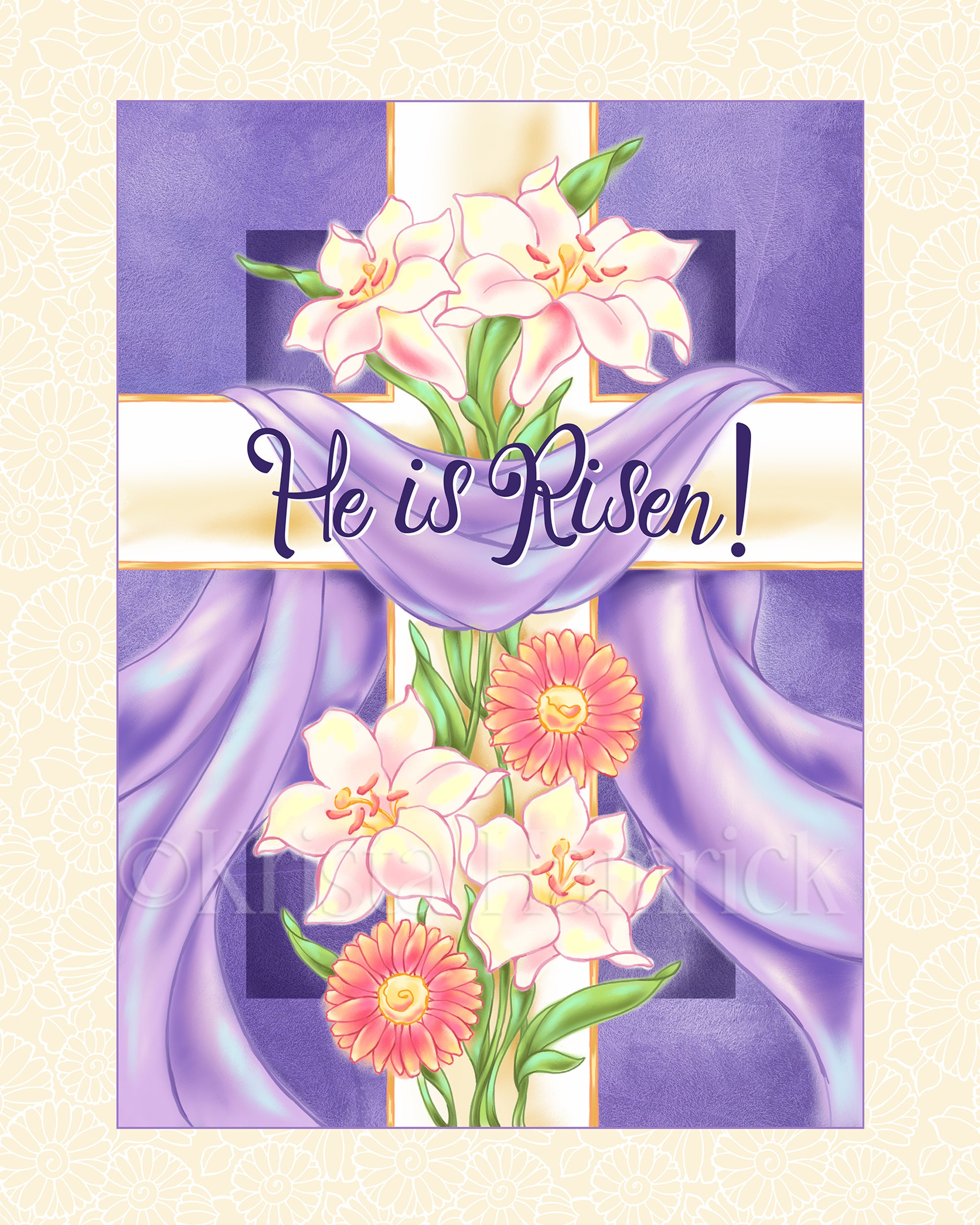FABRIC PANEL He is Risen Cotton Quilt Fabric Panel Overall - Etsy
