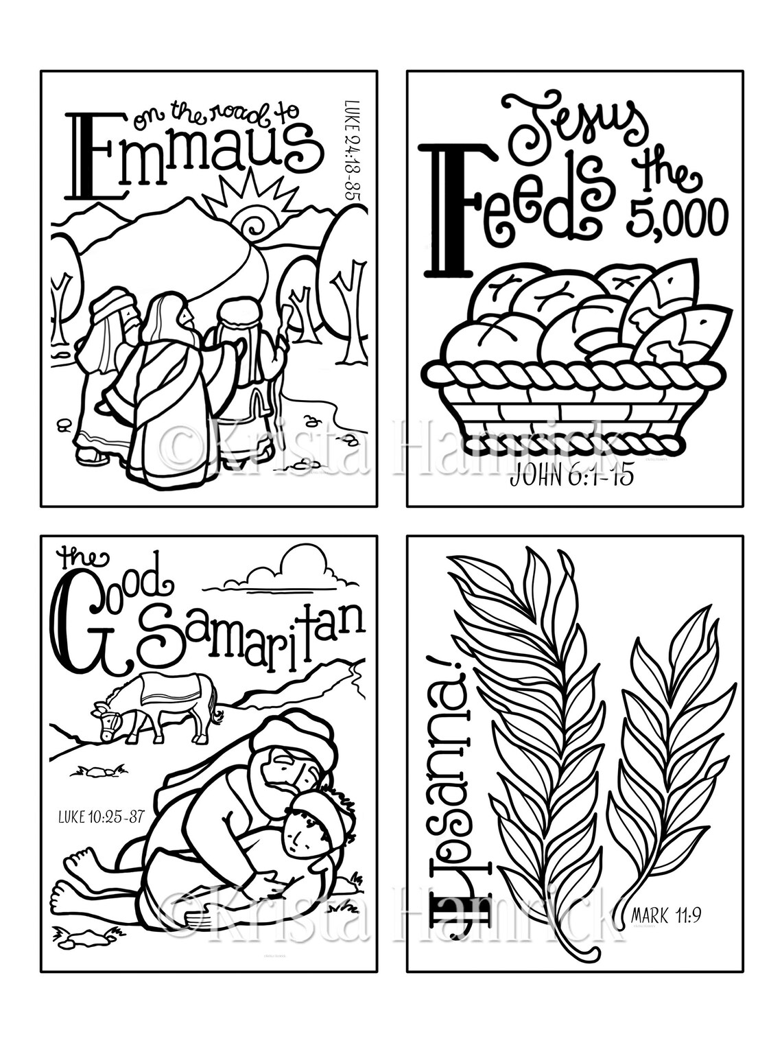 New Testament Coloring Pages Bundle A-Z New Testament - Etsy