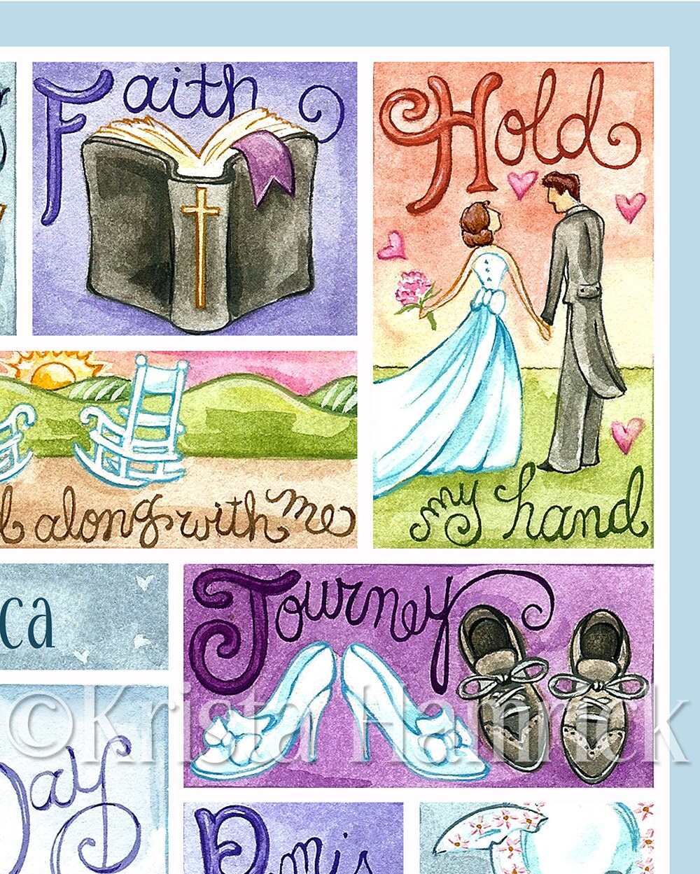 ART PRINT Wedding Alphabet Original Art Print 8X10 11X14 - Etsy