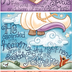 ART PRINT Apostles' Creed-- Original Art Print 8X10, 11X14 - Etsy