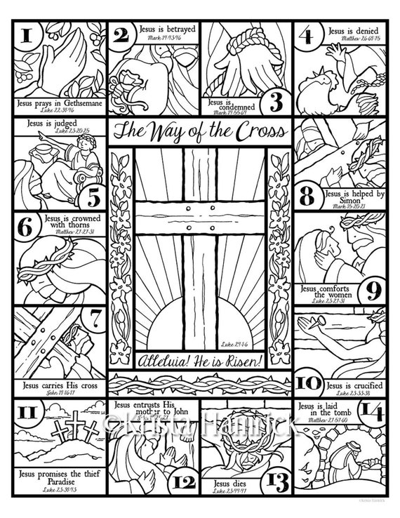 The Stations Of The Cross Coloring Pages