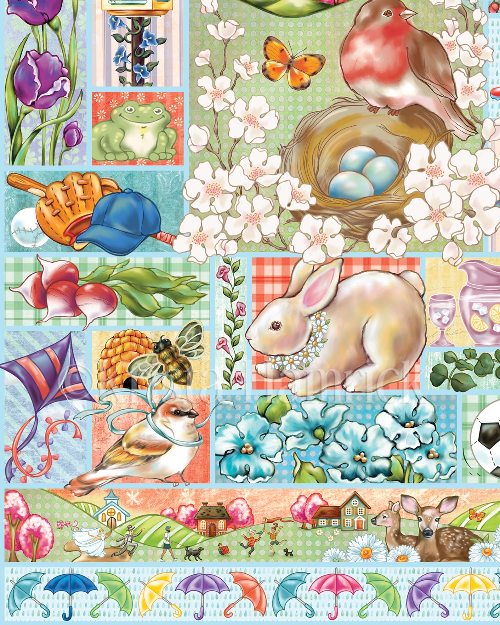 ART PRINT Four Seasons Spring Original Art Print 8X10, 11X14 - Etsy