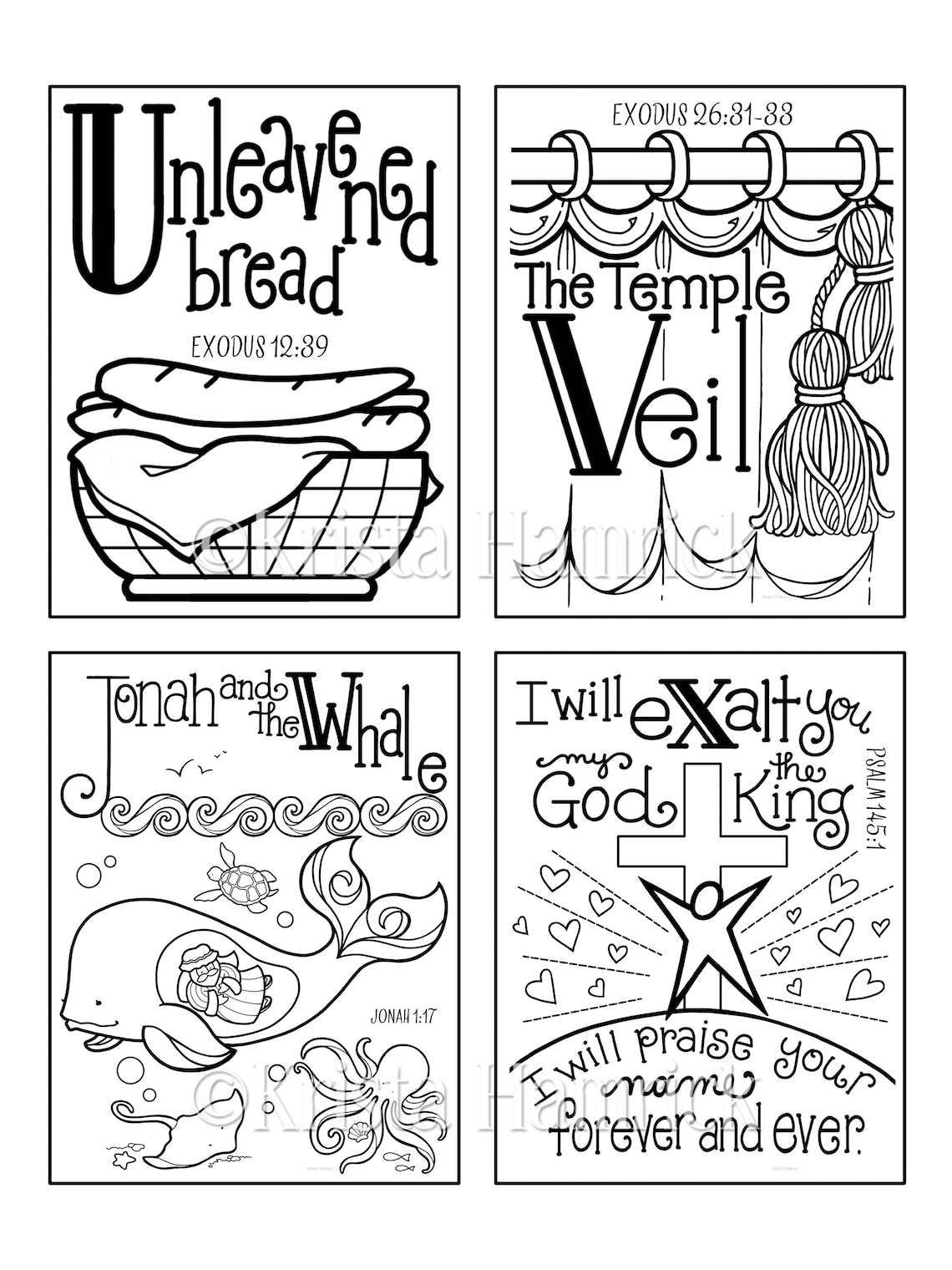 Old Testament Coloring Pages Bundle A-Z Old Testament - Etsy